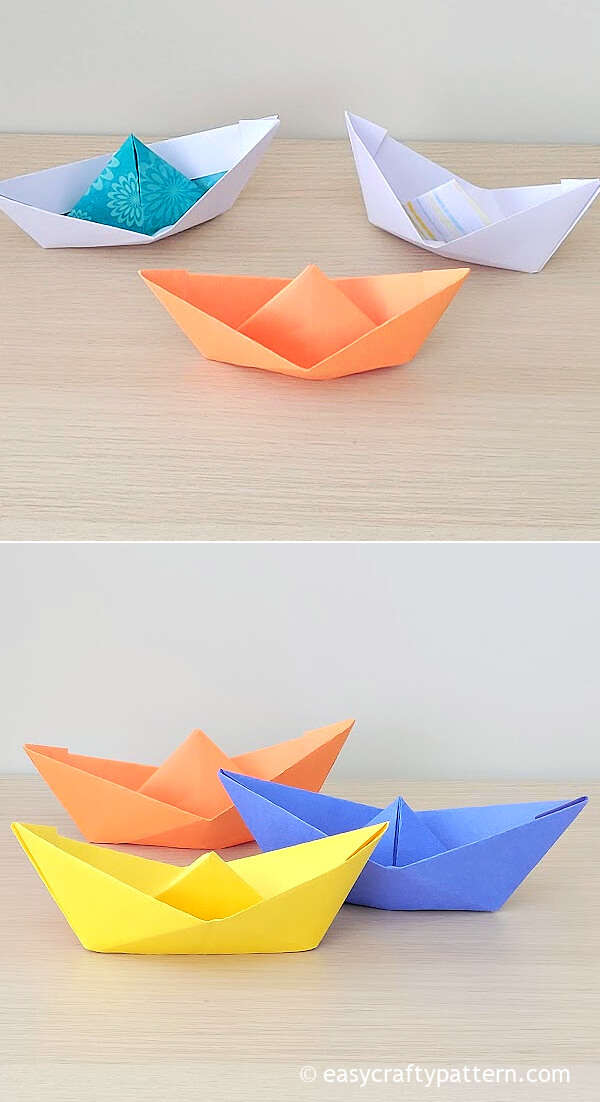 How To Make An Easy Paper Boat | Easy Crafty Pattern