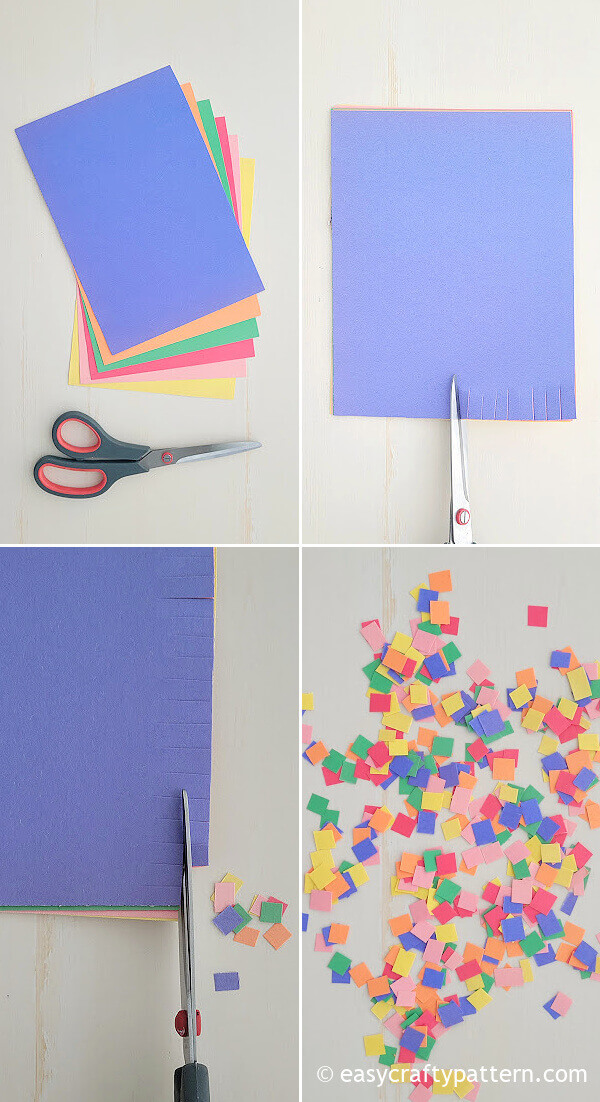 Easy DIY Homemade Paper Confetti | Easy Crafty Pattern