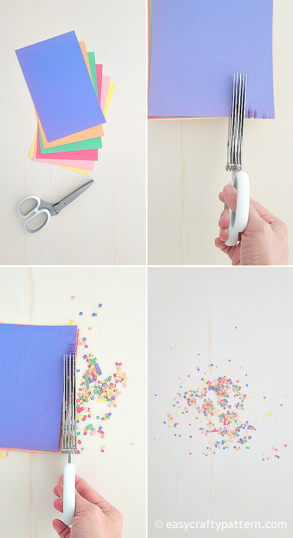 Easy DIY Homemade Paper Confetti | Easy Crafty Pattern