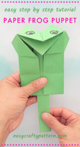 Paper Frog Puppet Tutorial | Easy Crafty Pattern