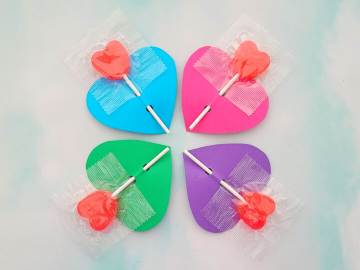 Printable Valentine Lollipop Holder Ballerina Valentine's Day Cards