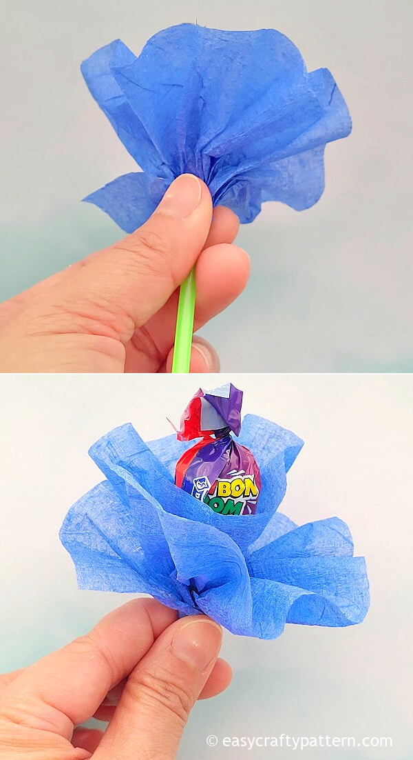 Crepe Paper Lollipop Flower Tutorial | Easy Crafty Pattern