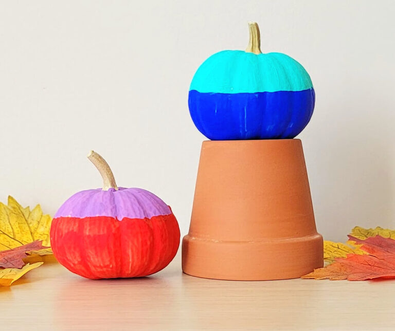 Easy Color Block Pumpkin | Easy Crafty Pattern