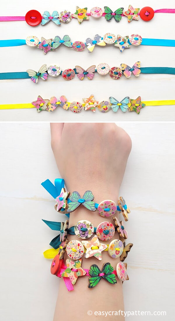 Easy Button Bracelet | Easy Crafty Pattern