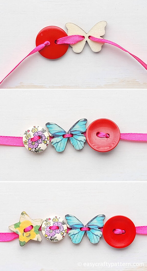 Easy Button Bracelet | Easy Crafty Pattern