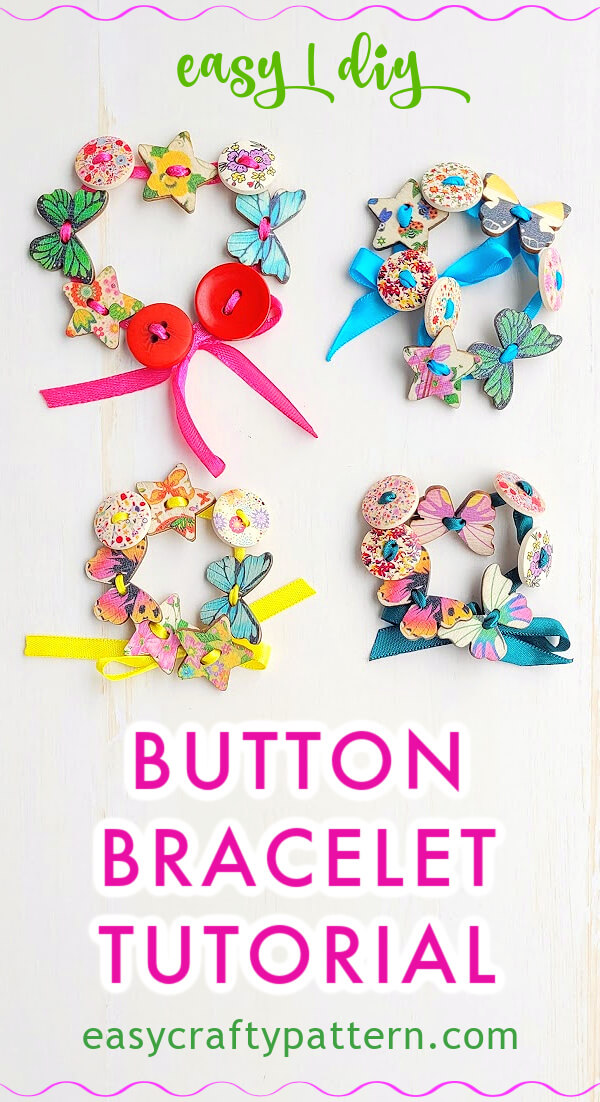 Easy Button Bracelet | Easy Crafty Pattern