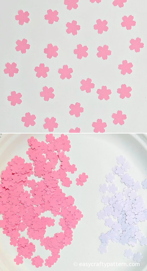Confetti Cherry Blossom Tree Craft | Easy Crafty Pattern